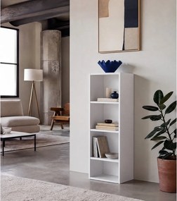 Bílá knihovna 30x106x24 cm Cube – Casa Selección