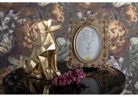 Zlatý antik fotorámeček s růžičkami Roses IV – 13x18 cm