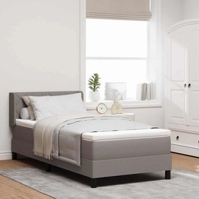 Postel s boxspringem s čelo Taupe 200 x 90 cm textil 3341150