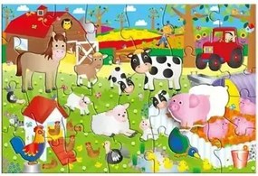 GALT Velké podlahové puzzle – na farmě / 3 - 6 let