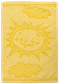 Vesna | Dětský žakárový ručník SLUNÍČKO 30x50 cm žluté