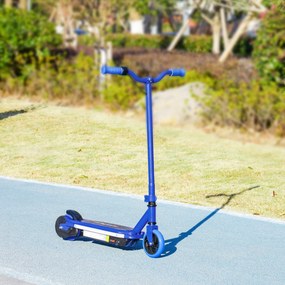 Elektrická koloběžka AIYAPLAY pro děti 6-14 let, max. 10 km/h, 80 W motor, maximální dojezd 8 km, koloběžka pro děti s LED světly a zadní brzdou, mod…