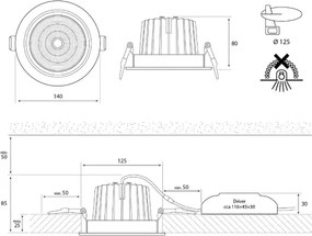Podhledové LED svítidlo McLED Sima 30 30W 4000K ML-412.035.33.0