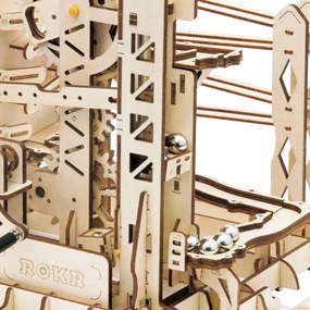 Robotime 3D dřevěné mechanické puzzle Kuličková dráha Marble Explorer 260 ks