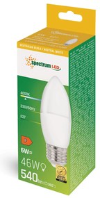 Spectrum LED LED žárovka Neutral E-27 230V 6W WOJ+14352