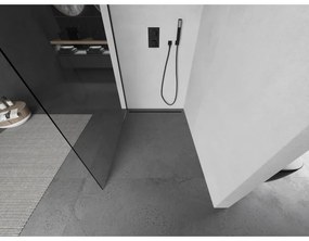 Mexen Kioto sprchová zástěna WALK-IN 8mm, 50x200 cm, sklo čiré/černý profil, 800-050-101-70-00
