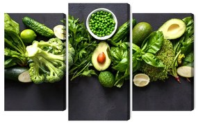 Vícedílný obraz Zelená Zelenina Nedostatek Nedostatek Plátno Canvas 120x80