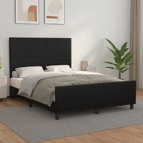 Rám postele s čelem černý 140x200 cm umělá kůže 3125451
