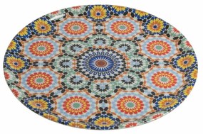 VILLA D’ESTE HOME TIVOLI Servírovací talíř Marrakech, barevný, dekorované, porcelán, 33 cm