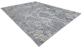 koberec Strukturální SOLE D3842 šestiúhelníky ploché tkaní cinzen velikost 140x190 cm | krásné koberce cz