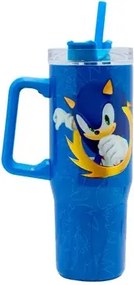 STOR Termohrnek Sonic / Nerezová ocel / 940 ml / S brčkem