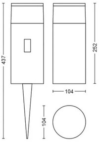 Philips 17420/30/P7-LED RGB Stmívatelná venkovní lampa Hue CALLA LED/8W/24V IP65