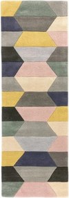Barevný koberec Mode Honeycomb Pastel Rozměry: 70x200 cm