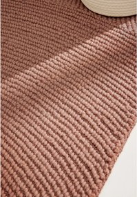 Ručně tkaný vlněný běhoun v terakotové barvě 80x300 cm Calmio – Hanse Home