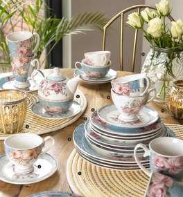 Porcelánový Tea for one Peony Rosé - 16*10*14 cm / 400 ml / 250 ml