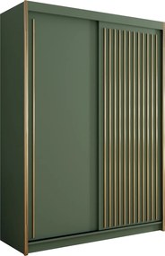ARK Šatní skříň GREEN bez zrcadla, Zelená 150 cm