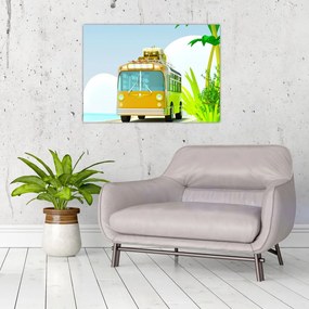 Skleněný obraz - Cesta do tropů (70x50 cm)