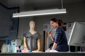 Osram - LED Stmívatelný lustr na lanku OFFICE LINE LED/42W/230V 112,6 cm bílá