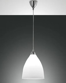 Fabas luce Fabas Provenza 2907, závěsné svítidlo, 1x60W, kov, bílé stínítko, průměr 27cm