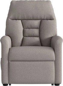 Elektrické zvedací polohovací křeslo taupe textil 3303059