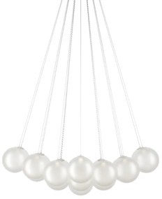 Lodes Random Cloud 23 ø23, závěsné svítidlo LED 23 x 5W 2700K, bílé sklo, rozměr 141x115cm