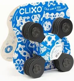 Clixo Designer Black  Grey Magnetická stavebnice / 9ks / od 4 let