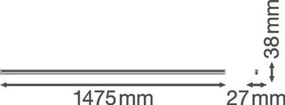 LED svítidlo LEDVANCE Linear Compact Batten 1500mm 25W/3000K teplá bílá