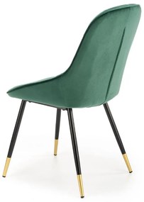 Jídelní židle Beline, zelená / černá