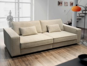 XXXLutz POHOVKA BIG SOFA, plast, textil, kompozitní dřevo, béžová MID.YOU - Pohovky - 000694009503