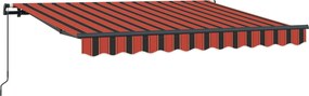 Stahovací markýza Oranžová 250 x 200 cm textil 3329376