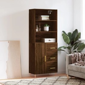 vidaXL Skříň highboard 69,5 x 34 x 180 cm kompozitní dřevo [3189431] Barva: Betonová šedá