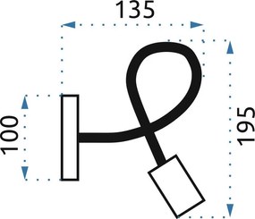 Toolight - Nástěnná kovová lampa na zeď PARADISE 1xE27 60W 392199, černá, OSW-04008