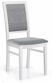 Židle SYLWEK (Bílá / Šedá)