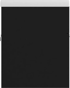 vidaXL Skříňka se zápustným umyvadlem dřevotříska [3070830] Barva: Černá