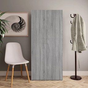 Botník šedý sonoma 80 x 35,5 x 180 cm kompozitní dřevo