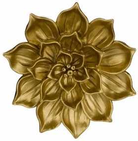 Ego Dekor EGO DEKOR DOP JDD Dekorace nástěnná Divoký květ, zlatá, 14,5x14,5x2,5cm