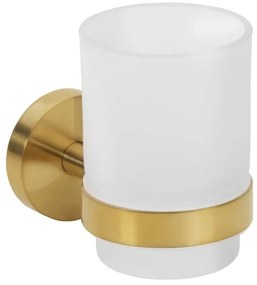 Sapho X-ROUND GOLD sklenka, mléčné sklo, zlato mat XR903GB