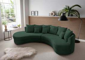 XXXLutz SEDACÍ SOUPRAVA, textil, tmavě zelená Livetastic - Online Only sedačky - 002310000532