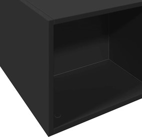 Rám postele černý 135 x 190 cm kompozitní dřevo 3280588