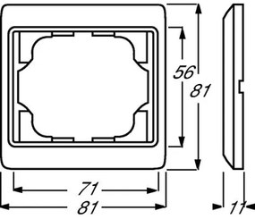 ABB Alpha exclusive rámeček alabastrová 1754-0-2965 (1721 KA-24G) 2CKA001754A2965