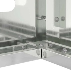 vidaXL Ochrana klimatizace Stříbrná 110 x 50 x 80 cm