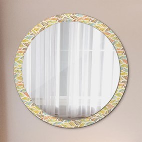 Kulaté dekorativní zrcadlo Abstraktní fi 100 cm