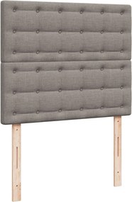 Box spring postel s matrací taupe 120x200 cm textil 3292773
