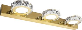 Toolight APP1939-3W, nástěnná LED svítilna, 460 mm, zlatá lesklá, OSW-66073