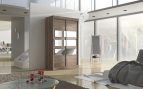 ADRK Furniture Skříň posuvná se zrcadlem KOLORADO 120 ADRK-SW-KOL-T-120