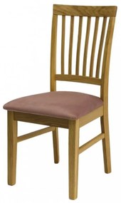 Jídelní židle Z02 Besi, čalouněný sedák, dubový masiv