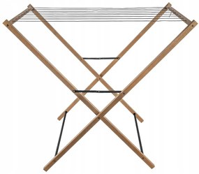 Erga Aurora Line, dřevěný věšák na sušení prádla 95x62,5x90 cm na postavení, hnědá-černá, ERG-SEP-1003SEPSULUNA