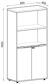 Kancelářská skříňka Houseland Profit Bliss 01 dub přírodní
