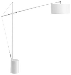 Nova Luce Stojací lampa TRACCIA ø 40 cm, v. 165 cm Barva: Bílá