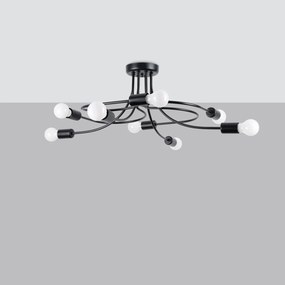 Sollux Lighting Lustr LEVAR 8 černý